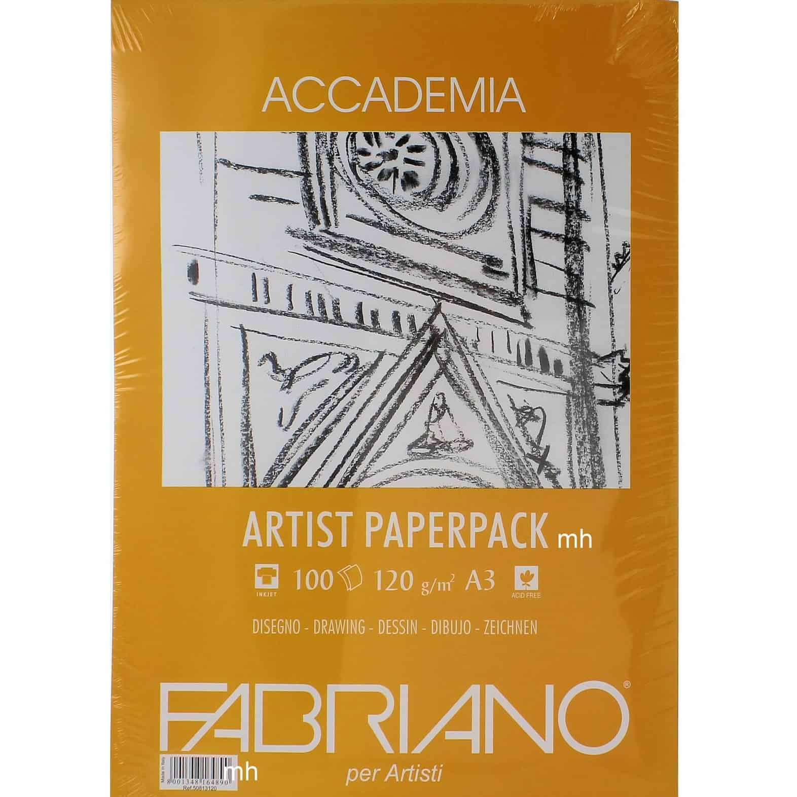 Papir FABRIANO ACCADEMIA ARTIST 120gr A3 100L (50813120) (FABRIANO)