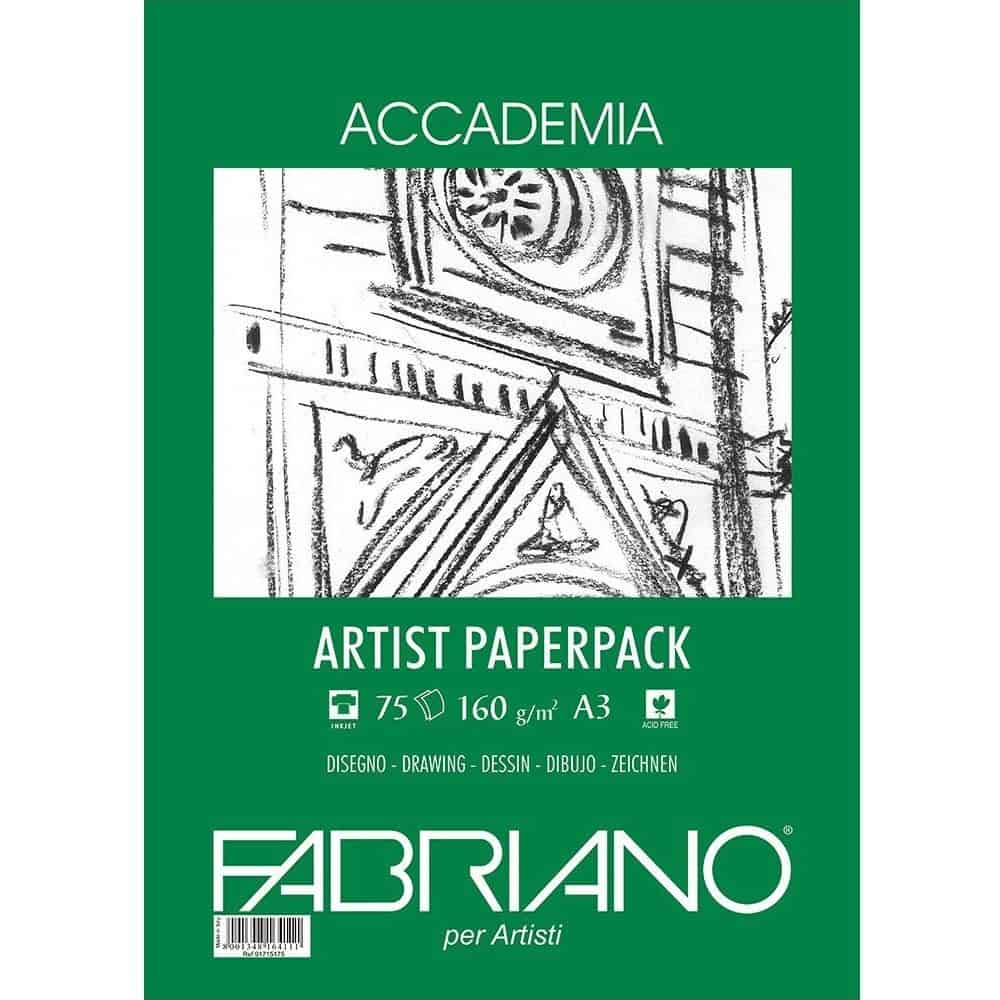 Papir FABRIANO ACCADEMIA ARTIST 160gr A3 75L (50813160) (FABRIANO)