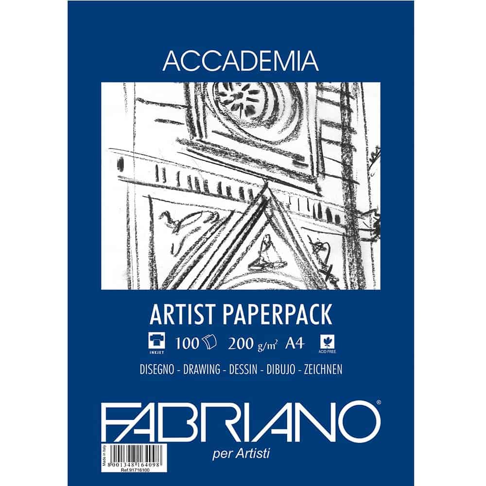 Papir FABRIANO ACCADEMIA ARTIST 200gr A4 100L (50814200) (FABRIANO)