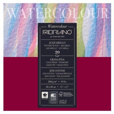 Blok FABRIANO WATERCOLOR 200gr 20L (72613030) (FABRIANO)