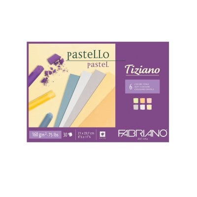 Papir FABRIANO TIZIANO BLOK PASTEL 160gr 30L / 6 Boja (46021297) (FABRIANO)