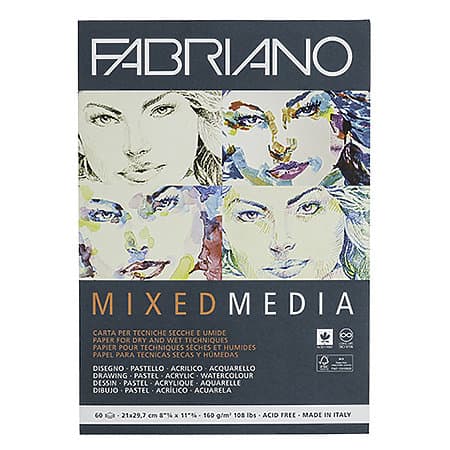 FABRIANO BLOK MIXED MEDIA 160gr A3 60L (19100441) (FABRIANO)