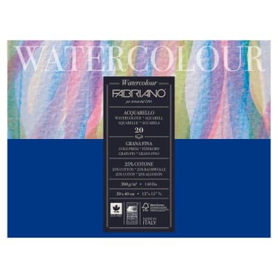 Blok FABRIANO WATERCOLOR CP 300gr 20L (73613040) (FABRIANO)