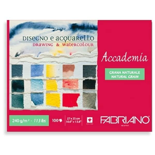 Papir FABRIANO ACCADEMIA DISEGNO 240g 27x35xm 100L /BLOK*3 (42402735) (FABRIANO)