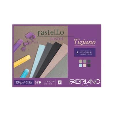 Papir FABRIANO TIZIANO BLOK BRIZZATO 160g 30L / 6 Boja (46229742) (FABRIANO)