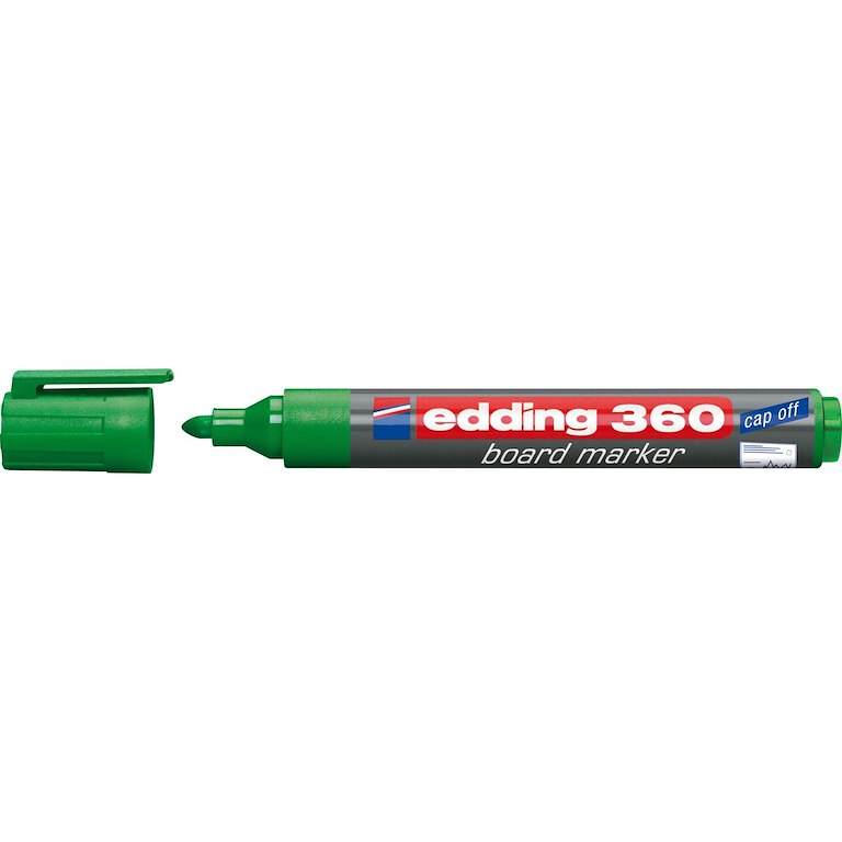 Marker za belu tablu 360 1,5-3mm, zaobljeni zelena Edding
