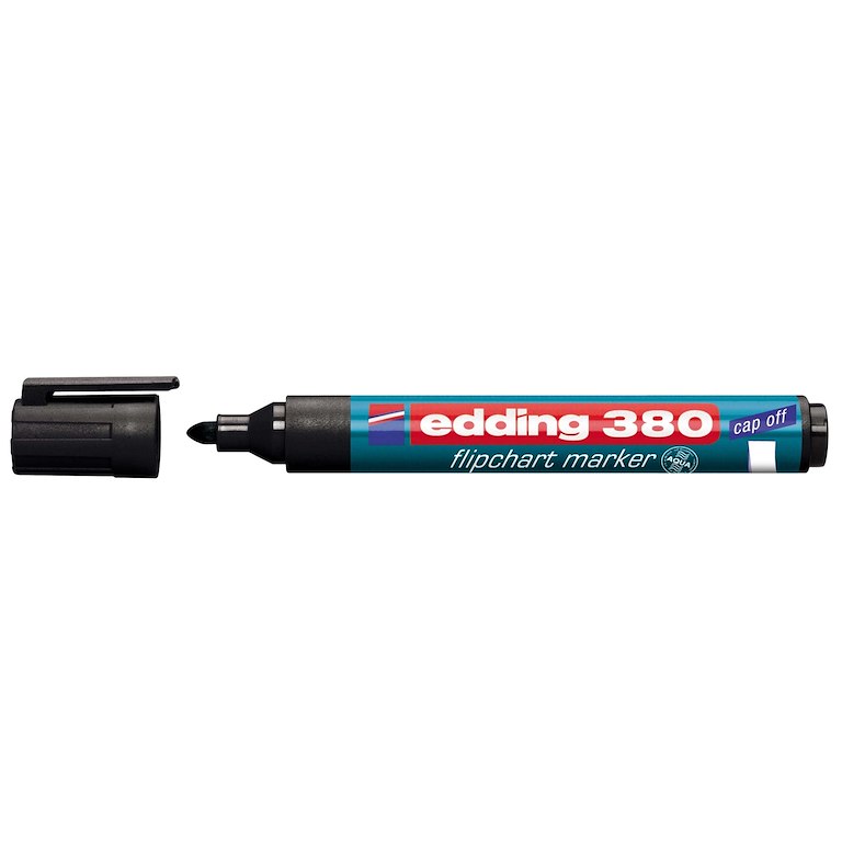 Flipchart marker 380 1,5-3mm, zaobljeni crna Edding