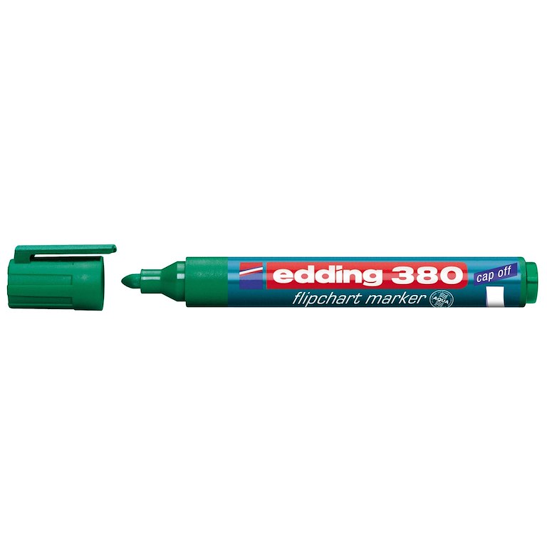 Flipchart marker 380 1,5-3mm, zaobljeni zelena Edding