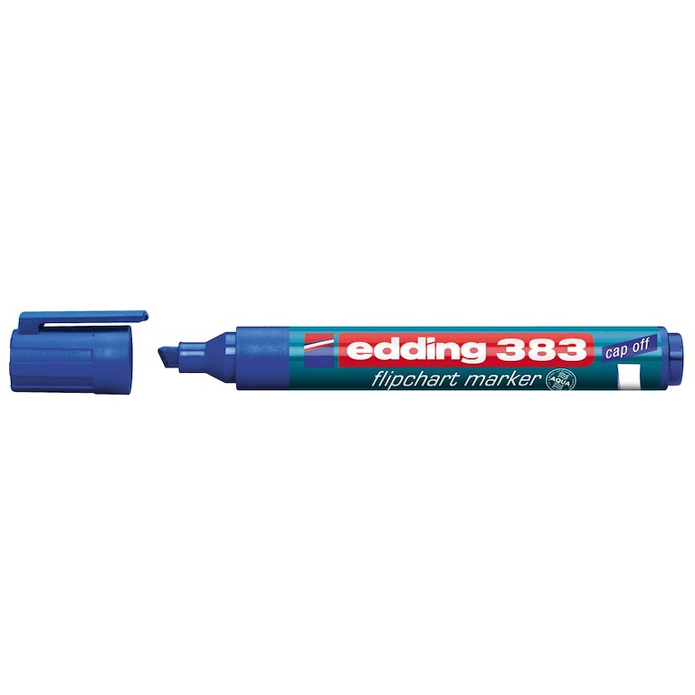 Flipchart marker 383 1-5mm, kosi vrh plava Edding