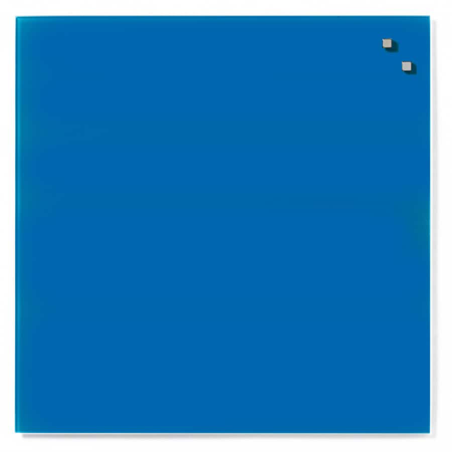 Staklena tabla 35x35cm plava, magnetna, marker tečna kreda (CMYK)