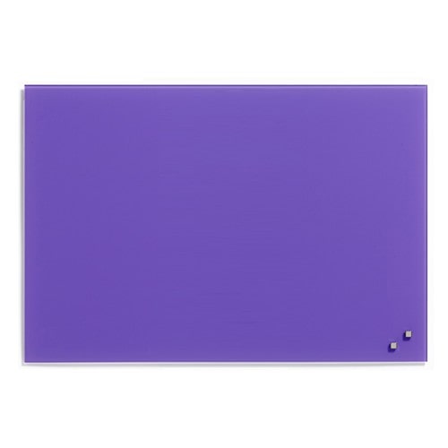 Staklena tabla 60x40cm lila, magnetna, marker tečna kreda (CMYK)