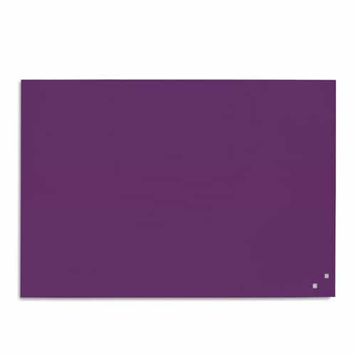 Staklena tabla 80x60cm purpurna, magnetna, marker tečna kreda (CMYK)