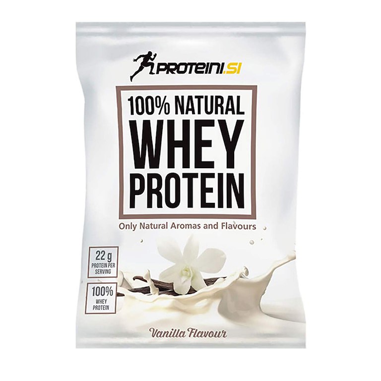 Proteini si protein 100% natural whey vanila 30g proteini si