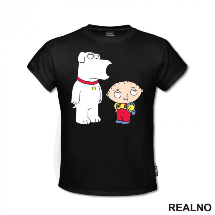 BRIAN AND STEWIE WAITING - FAMILY GUY - MAJICA