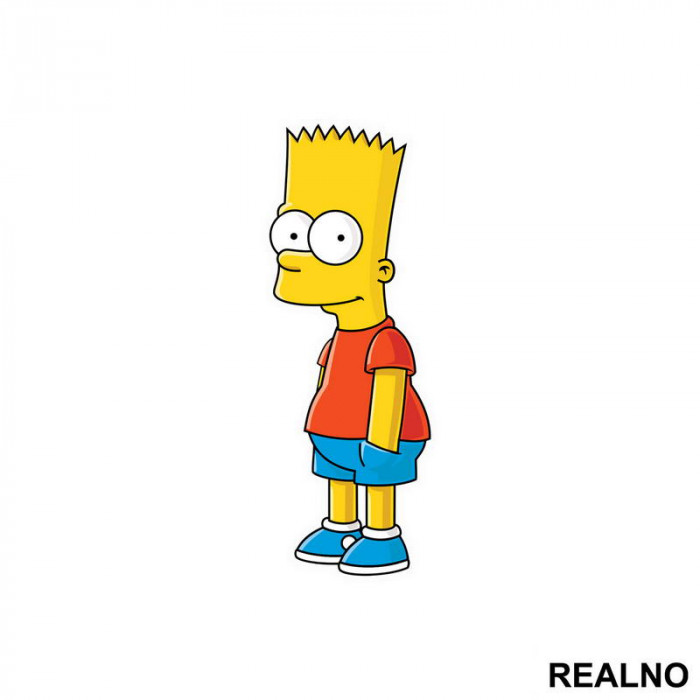 BART PORTRET - THE SIMPSONS - SIMPSONOVI - NALEPNICA