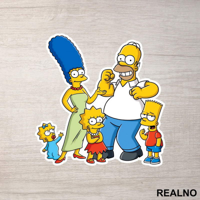 GRUPA - THE SIMPSONS - SIMSONOVI - NALEPNICA