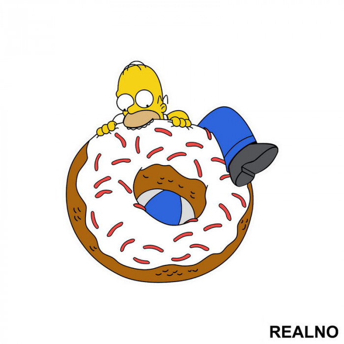 HOMER JEDE KROFNU - THE SIMPSONS - SIMPSONOVI - NALEPNICA