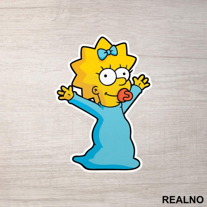 MAGGIE - MEGI - PORTRET - THE SIMPSONS - SIMPSONOVI - NALEPNICA