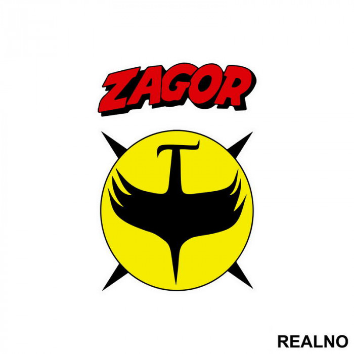 ZAGOR LOGO - VELIKI - STRIPOVI - NALEPNICA