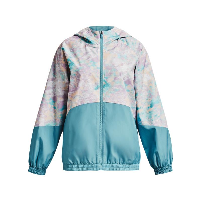 Under Armour Girls' UA Woven Printed Full-Zip Jacket