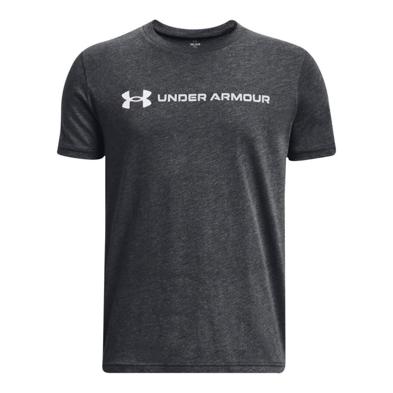 Under Armour Boys' UA Logo Wordmark Short Sleeve