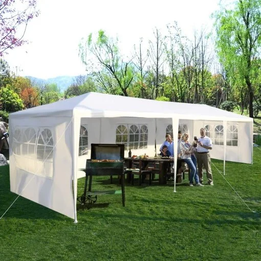 Tenda paviljon 9×3 m sa 8 bočnih strana