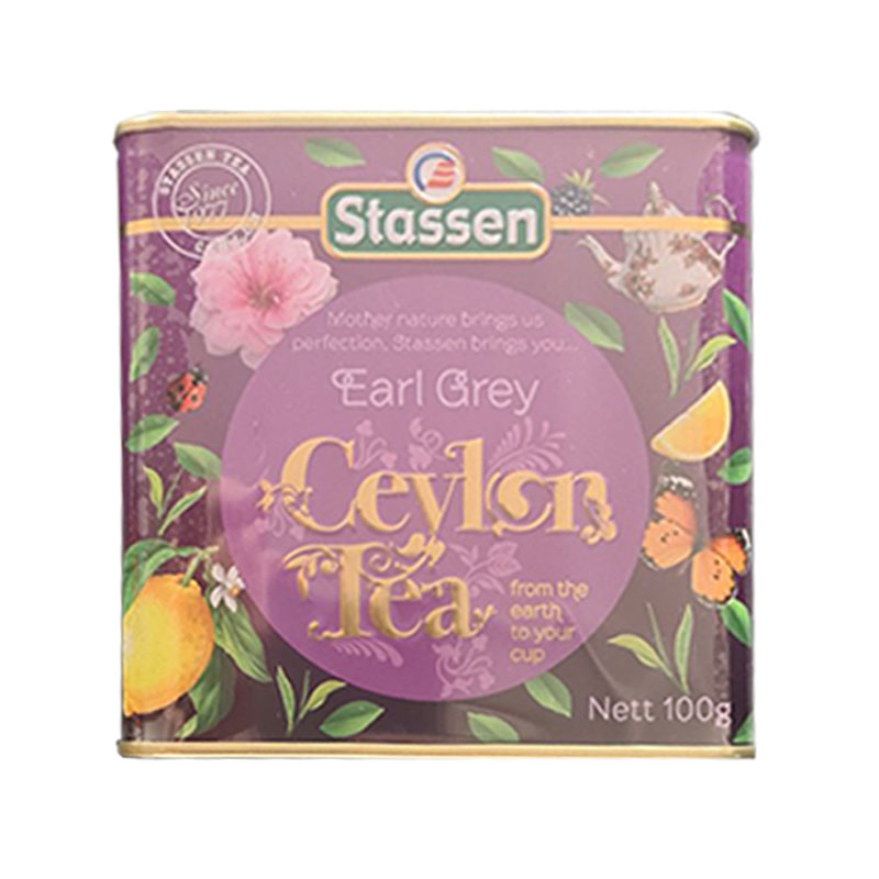 Stassen čist Cejlonski zeleni čaj earl grey u limenci