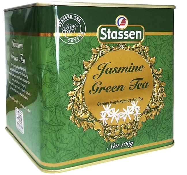 Stassen Jasmin Cejlonski zeleni čaj u limenci-100 gr