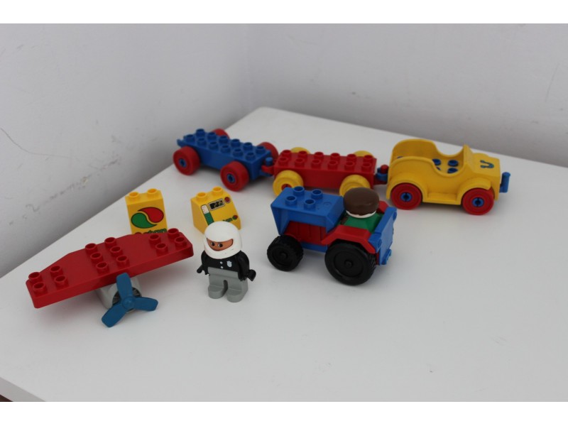 lego duplo vintage igracke sve sa slike avion traktor