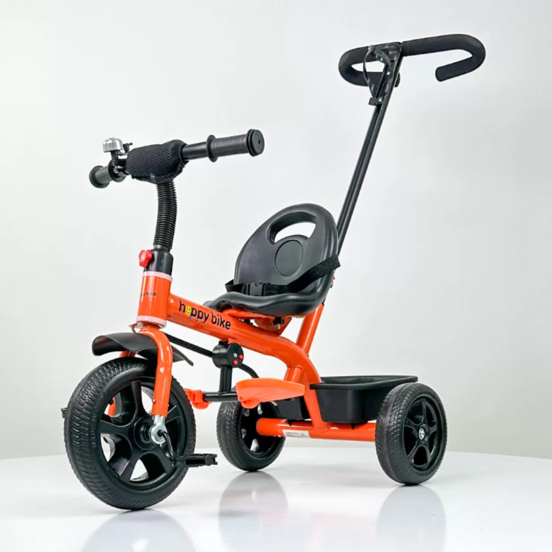 Tricikl sa ručkom Happybike 448 narandžasti
Tricikl sa ručkom Happybike 448 narandžasti