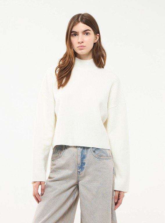 Ribbed turtleneck top Bela vuna