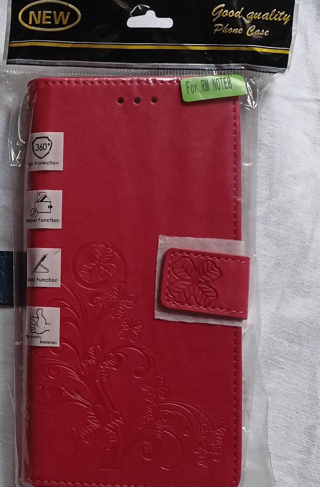 Xiaomi Redmi Note 8 crvena kožna futrola Nova futrola za Xiaomi Redmi