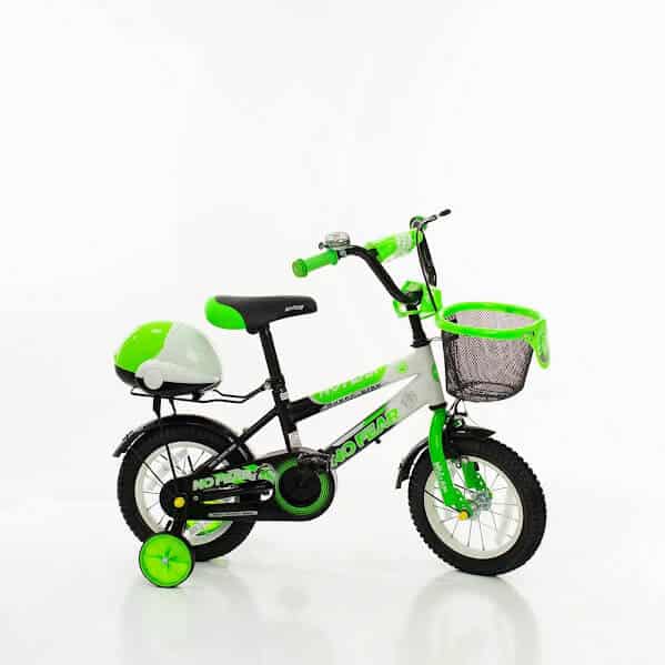 Bicikl za decu No Fear sa pomoćnim točkovima 721 – 12″, zeleni