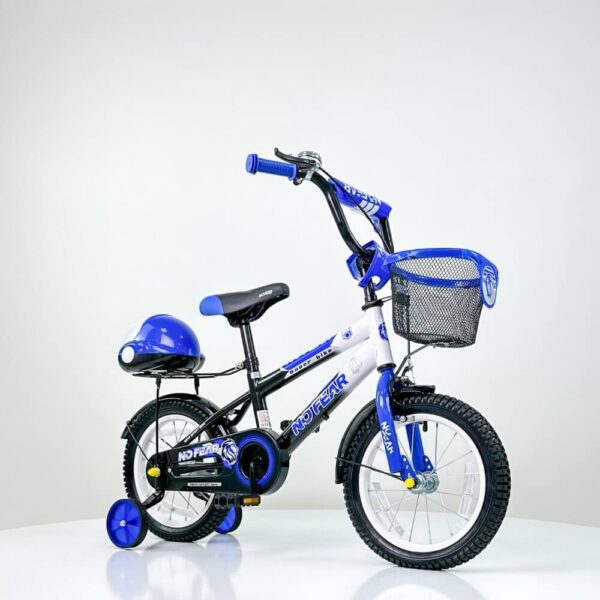 Bicikl za decu No Fear sa pomoćnim točkovima 721 – 12″, plavi