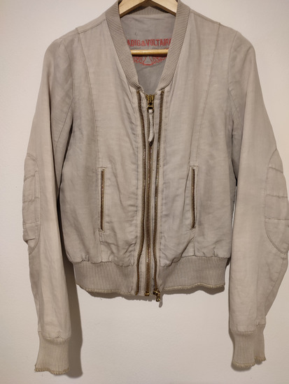 ZADIG &VOLTAIRE BOMBER JAKNA LAN,PAMUK S/M