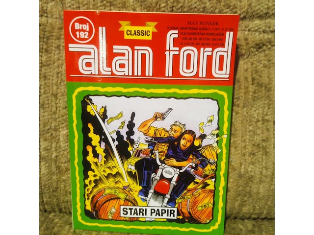 ALAN FORD - BROJ 192 - Stari papir