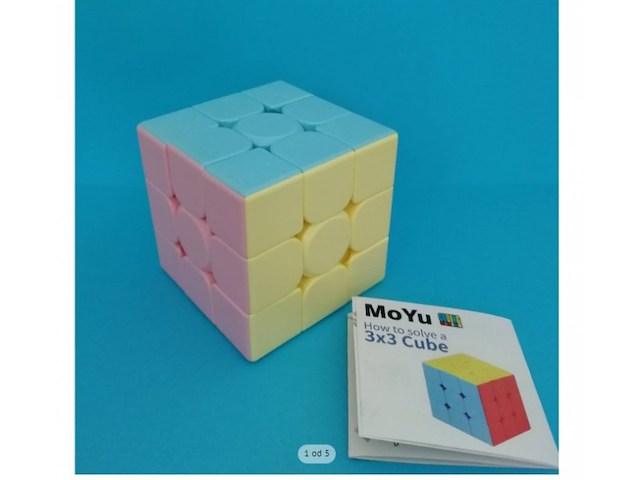 Moyu Meilong 3C kao rubikova kocka pastelne boje