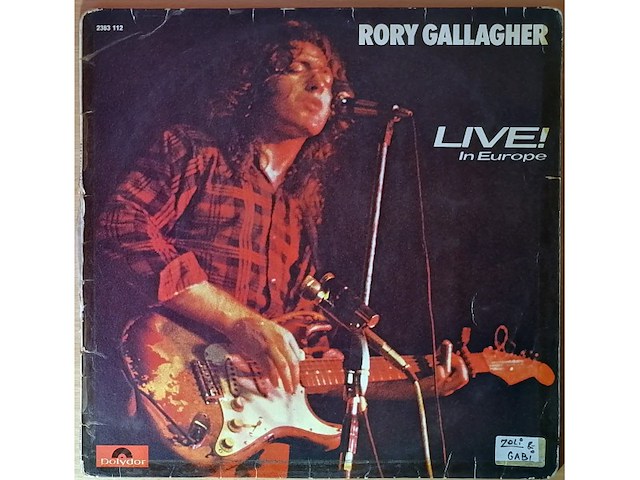 LP RORY GALLAGHER - Live! In Europe (1972) Germany, G+