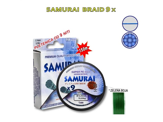 SAMURAI BRAID 9X 0,14mm