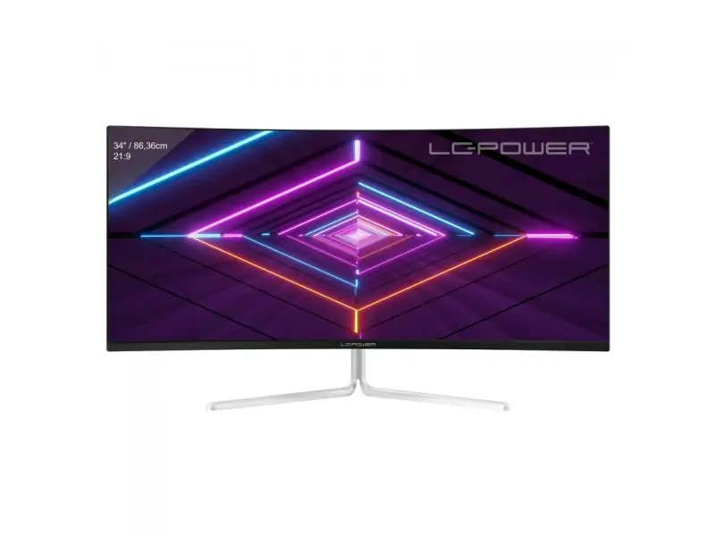 LC POWER LC-M34-UWQHD-100-C-V3 – ULTRA-ŠIROK ZAKRIVLJENI PC MONITOR OD 34”