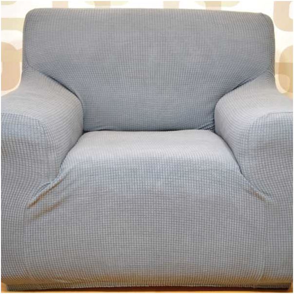 Navlaka za fotelju rastegljiva siva