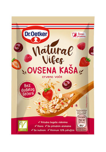 Natural V Ovsena kaša crveno voće 55g