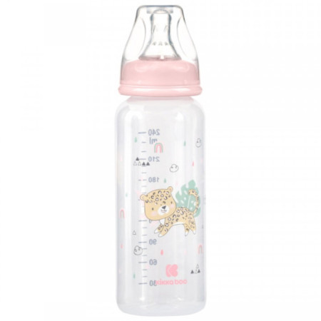 KikkaBoo flašica PP Savanna 240ml pink ( KKB22125 )