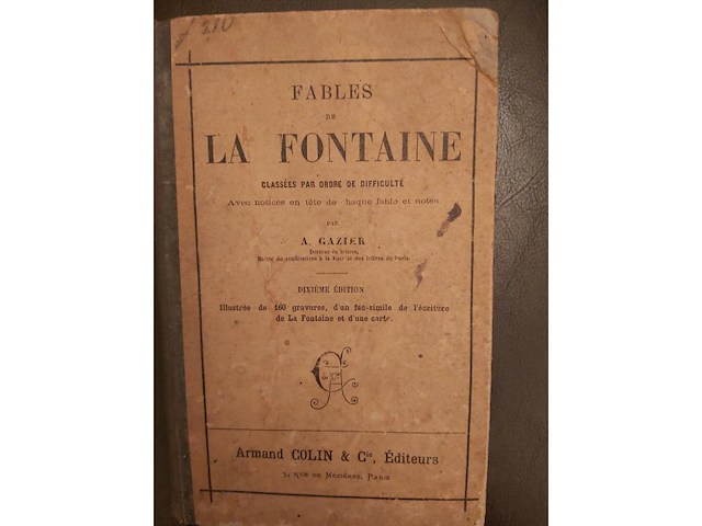 A. Gazier - La Fontenove basne