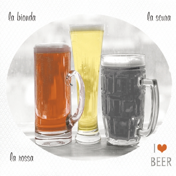 PAPIRNI PODMETAC 30X40 PAK250 I LOVE BEER