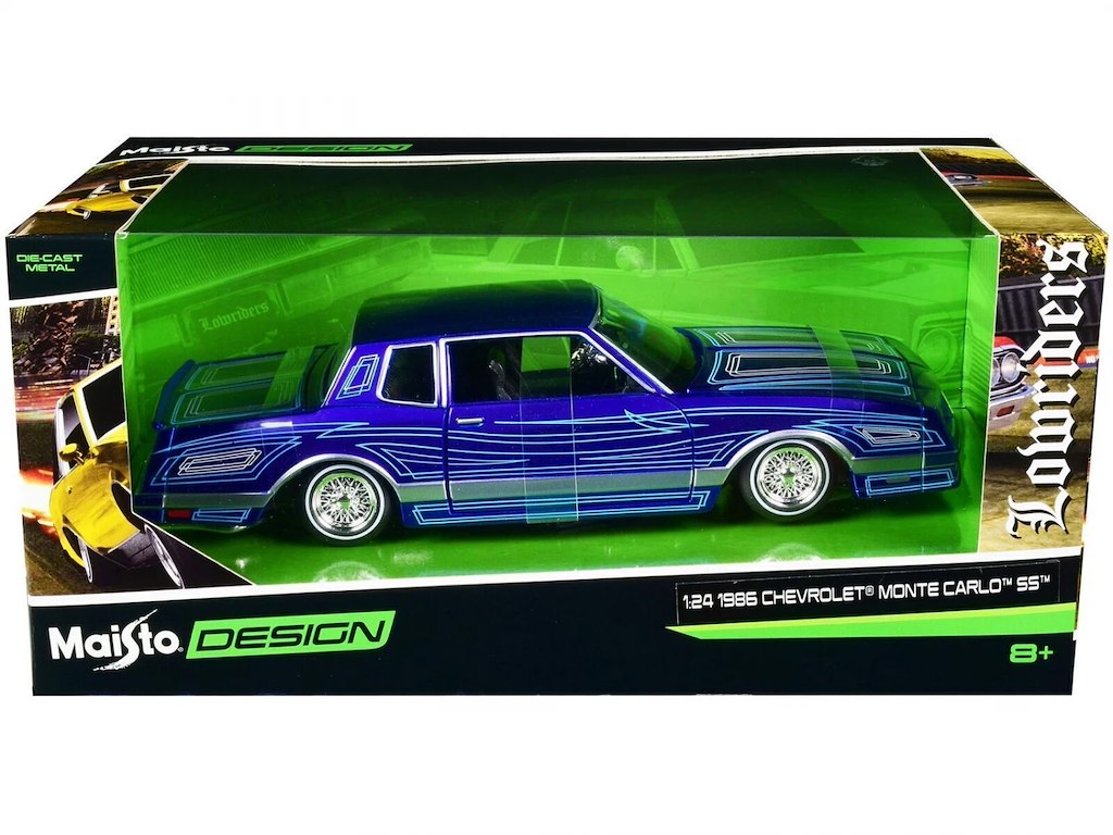 MAISTO METALNI MODEL AUTICA 1:24 DESIGN LOWRIDER-1986 CHEVR 32542