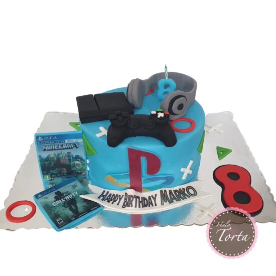 Plava torta Sony Playstation