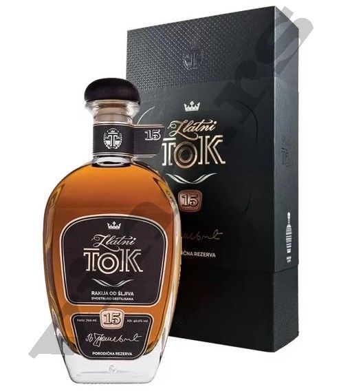 Zlatni TOK Rakija od Šljiva 15YO Gift Box