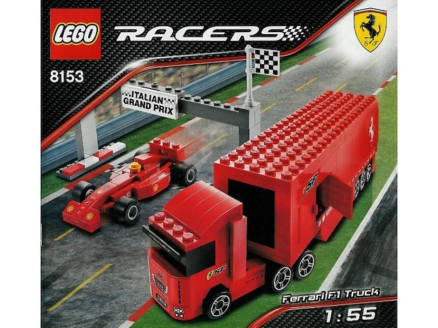 LEGO Racers - 8153 Ferrari F1 Truck 1:55