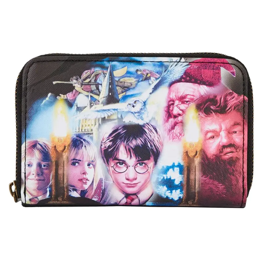 LOUNGEFLY Dečiji novčanik Harry Potter Scorcerers Stone Zip Around crni